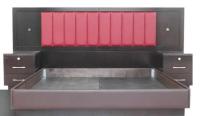 China King / Queen Size Luxury Hotel Bedroom Furniture MDF With Wood Veneer for sale