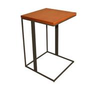 China Black Powder Coat Finish Living Room Coffee Table With Stainless Steel Frame for sale