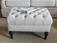 China Upholstered Bedroom Ottoman Bench Oak Wood Luxury Furniture For Hotel for sale