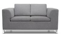 China Loveseat Grey Fabric Living Room Couches , French Country Style Couches for sale