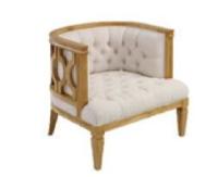 China Upholstered Modern Fabric Dining Room Chairs Oak Wood French Style Eco Friendly for sale