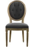 China Antique Furniture Indoor Wood And Fabric Dining Chairs For Commercial Restaurant for sale