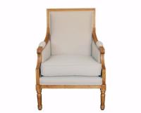 China High Back Antique Wooden Leisure Chair With High Density Sponge , LS-0008 for sale