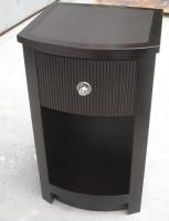 China MDF Board Bedroom Furniture Bedside Tables , Side Mounted Tall Night Stand for sale