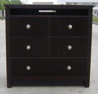 China American Style Bedroom 3 Drawer Dresser HPL Top Oak / Walnut Wood for sale
