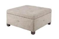 China Square Bedroom Fabric Storage Bench For End Of Bed , Folding Ottoman Bench Seat for sale