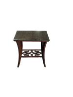 China Glass Top Hotel Bedroom Furniture Walnut Veneer With Oversized , Dark Color for sale