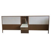 China Oak Wood Frame Hotel Style Headboards For Twin Beds With Night Stand for sale