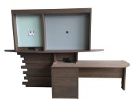 China Fully Assambled Furniture TV Stand , Stone Top Solid Oak Writing Desk for sale