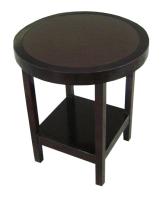 China HPL Top Wooden Hotel End Round Living Room Table For OEM Design for sale