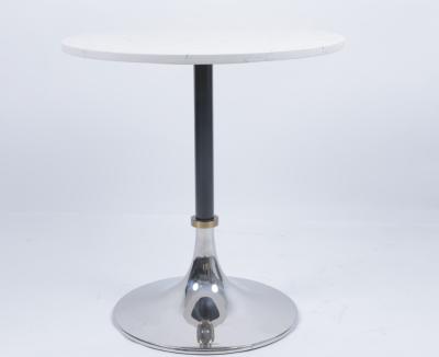 China Commercial  Hotel Metal Marble Living Room Coffee Table Customized Sizes for sale