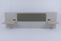 China Hotel Bedroom Furniture Headboard With Nightstands In Hilton Garden Hotel Project for sale