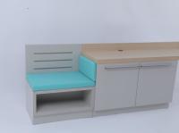 China Modern Bedroom Custom Expansive Linear Desk For Hilton Hotel for sale