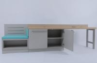 China Modern Bedroom Custom Expansive Linear Desk For Hilton Hotel for sale