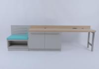 China Modern Bedroom Custom Expansive Linear Desk For Hilton Hotel for sale