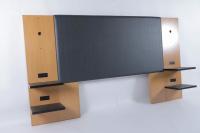 China Wood Vinyl Upholstered King Headboard Hotel Bedroom Furniture for sale