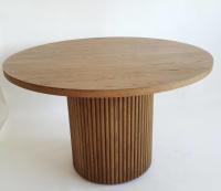 China Commercial Hotel Round Wooden Living Room Coffee Table Customized Sizes for sale