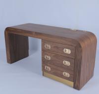 China Luxury High End 5-Star Hotel Walnut Wood Veneer Dresser Unit With Drawers for sale