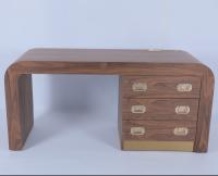 China Luxury High End 5-Star Hotel Walnut Wood Veneer Dresser Unit With Drawers for sale