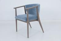 China Vintage Hospitality Dining Chairs Oak Blue Arm Chair for sale