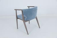 China Vintage Hospitality Dining Chairs Oak Blue Arm Chair for sale