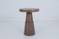 China Custom Home And Commercial Round Wooden Living Room Coffee Table for sale