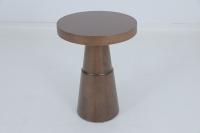 China Custom Home And Commercial Round Wooden Living Room Coffee Table for sale