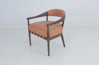 China Fabric Solid Wood Loft Dining Armchair Furniture  Chairs Customized Sizes for sale