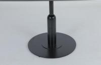 China Wood Top Bedside Coffee Table Stainless Steel Base Luxury Modern for sale