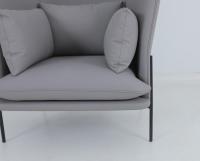 China Stainless Steel Leg Leisure Arm Chair For Living Room Modern for sale