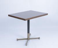 China Wood Top Bedside Coffee Table Stainless Steel Base Luxury Modern for sale