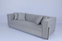 China Customized Living Room Modern Sleeper Sofa With Wood Frame Fabric for sale