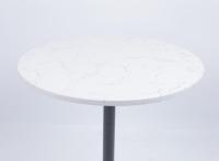 China Stone Top Bedside Coffee Table Luxury Stainless Steel Base Modern for sale