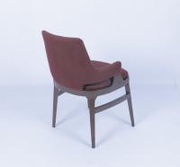 China Customized Ultra Modern Armchairs Fabric Wood Frame For Living Room for sale