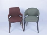 China Customized Ultra Modern Armchairs Fabric Wood Frame For Living Room for sale