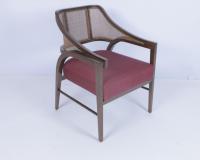 China No Folded Customized Modern High Back Armchair Fabric Wood Frame for sale
