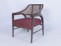 China No Folded Customized Modern High Back Armchair Fabric Wood Frame for sale
