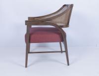 China No Folded Customized Modern High Back Armchair Fabric Wood Frame for sale