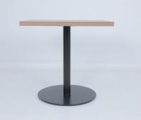 China Wood Top Bedside Coffee Table Stainless Steel Base Luxury Modern for sale
