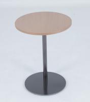 China Wood Top Bedside Coffee Table Stainless Steel Base for sale