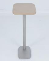 China Wood Top Coffee Bedside Table Stainless Steel Base General Use for sale