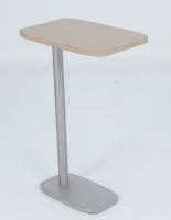 China Wood Top Coffee Bedside Table Stainless Steel Base General Use for sale