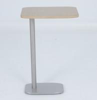 China Wood Top Coffee Bedside Table Stainless Steel Base General Use for sale