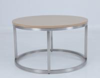 China Wood No Folded Modern Round Coffee Table Lobby for sale
