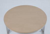 China Wood No Folded Modern Round Coffee Table Lobby for sale