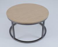 China Wood No Folded Modern Round Coffee Table Lobby for sale