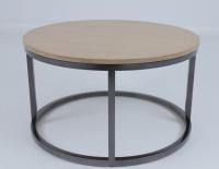 China Wood No Folded Modern Round Coffee Table Lobby for sale