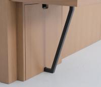 China King Headboard With Two Attached Nightstands for sale