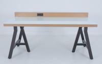 China Fashionable Customized Freestanding Trestle Desk 102cm*51cm*78cm for sale