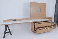 China Expansive Linear Desk Left / Right In Hotel Bedroom for sale